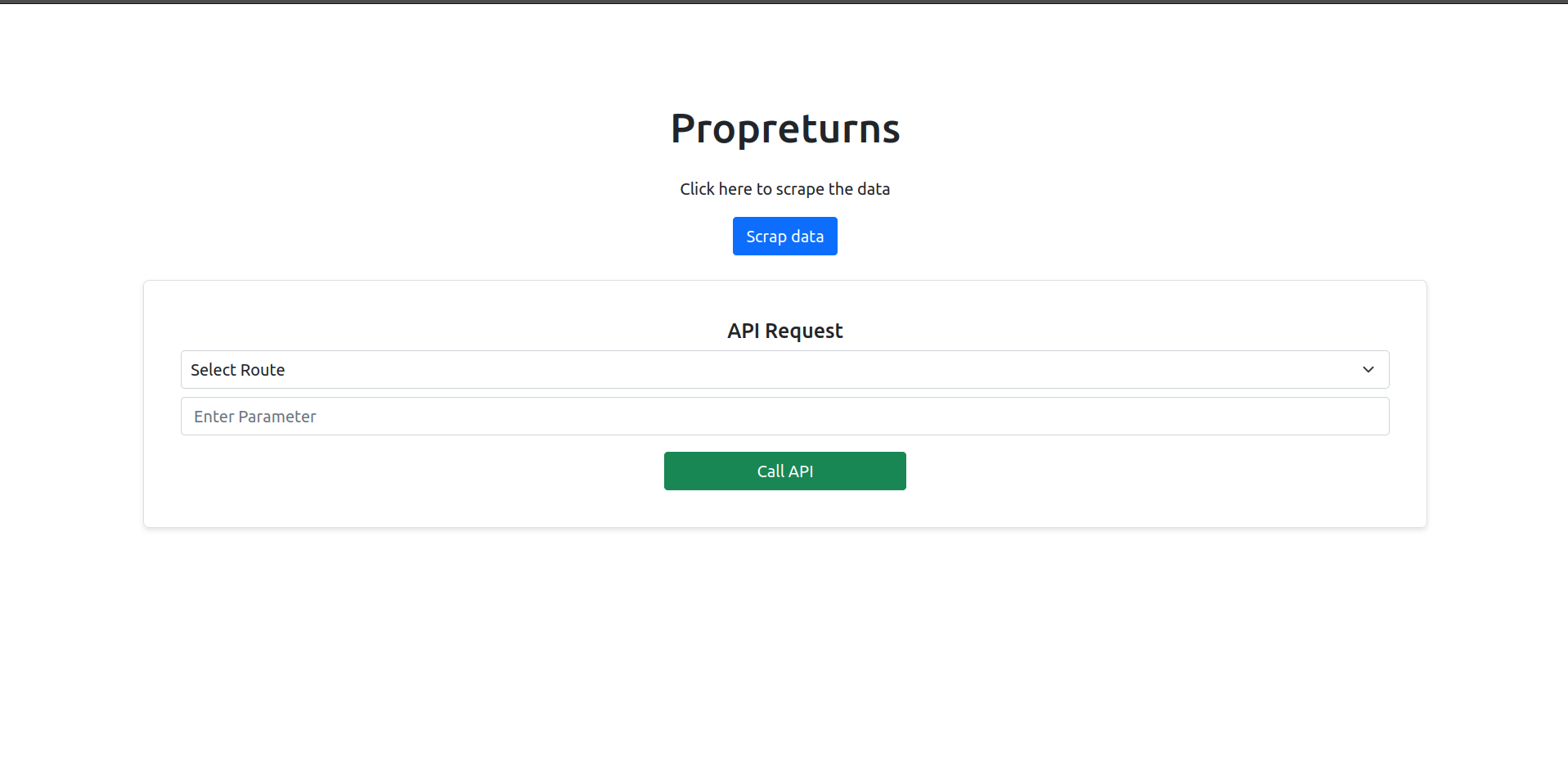 GitHub - BoppaniSuresh/PropReturns