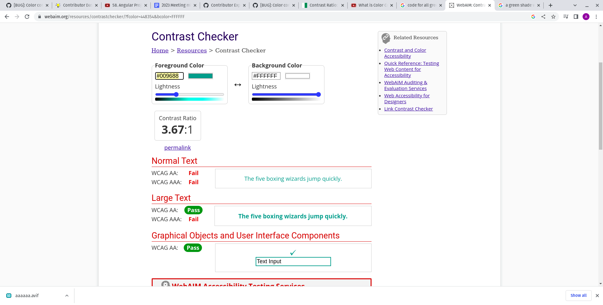 Bug Color Contrast Issues In Contributor Dashboard · Issue 17070 · Oppiaoppia · Github