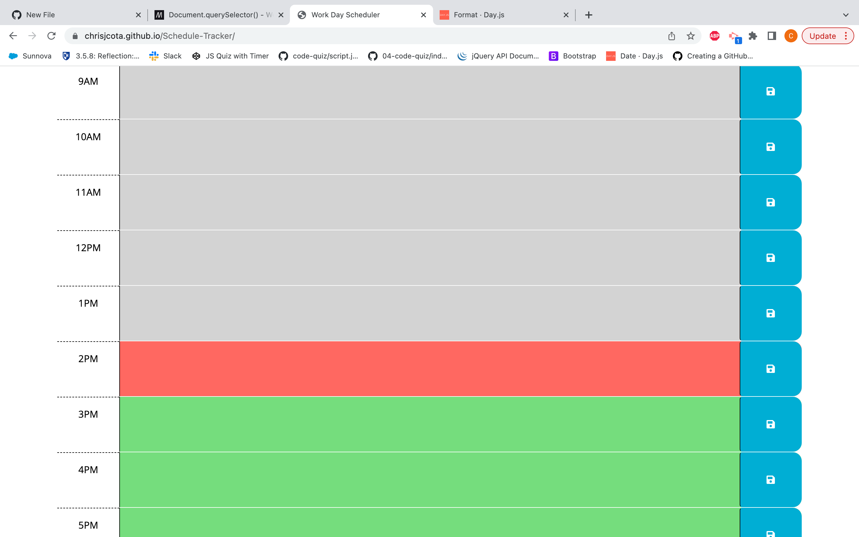 GitHub - ChrisJCota/Schedule-Tracker