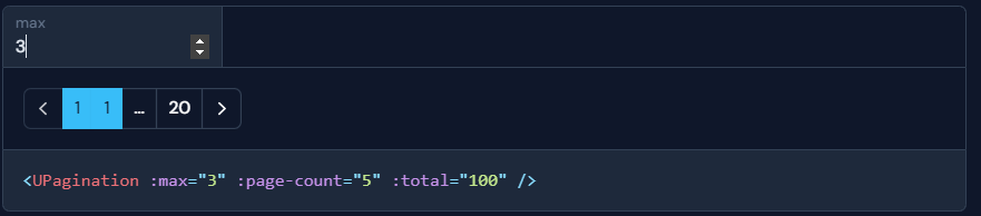 pagination duplicate buttons when max