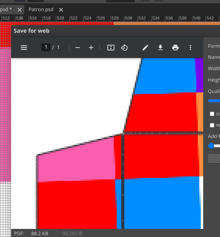 PDF Export - When exporting pattern filled shapes, shape stroke is also rasterized · Issue #4491 ...