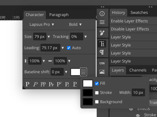 Add Stroke Options To Text Stroke Issue 4523 Photopea photopea 