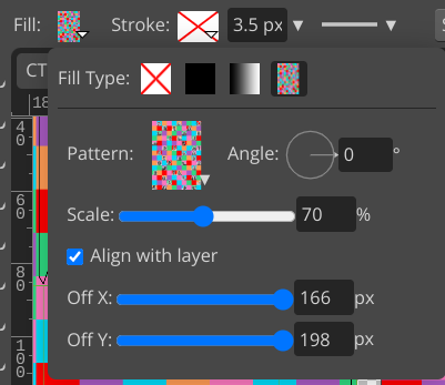Fill Pattern - Go beyond 100 on Off X/Y with arrow keys · Issue #5831 ...