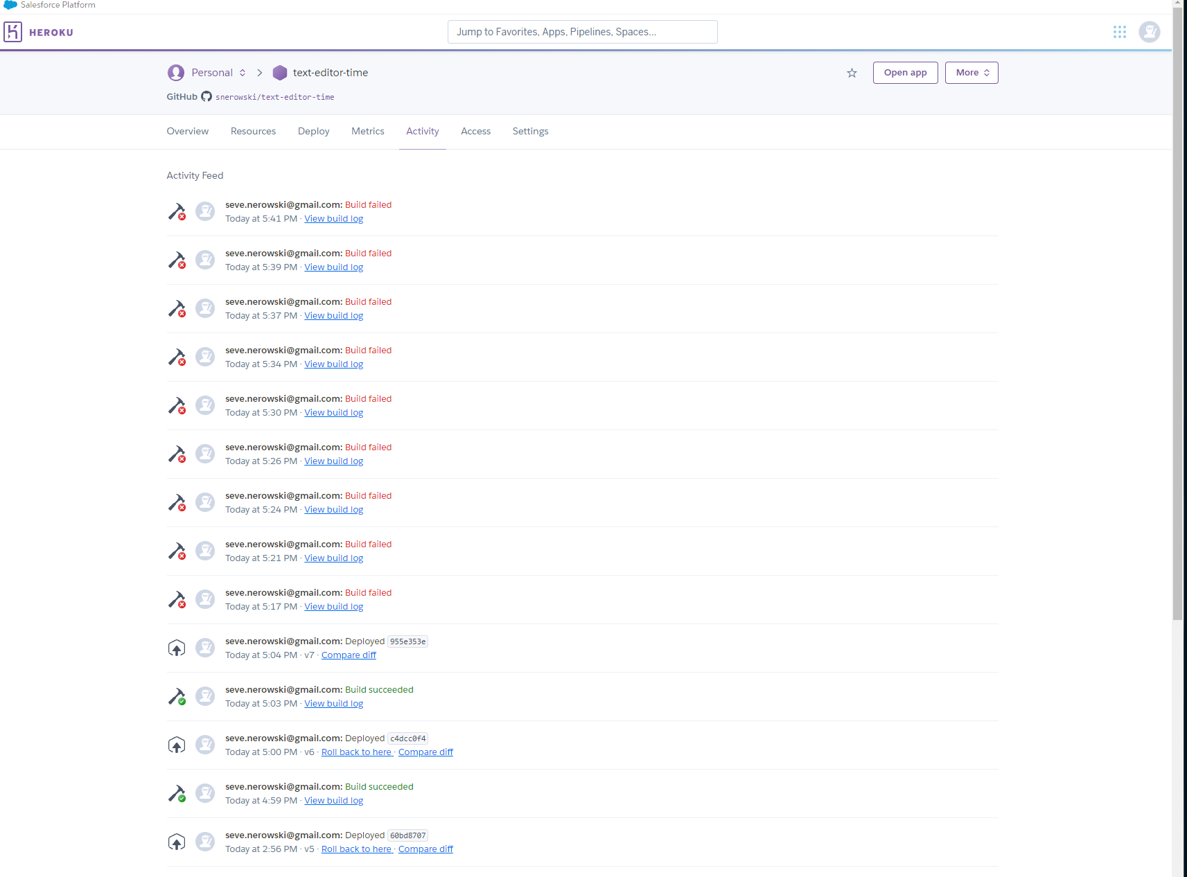 GitHub - snerowski/text-editor-time