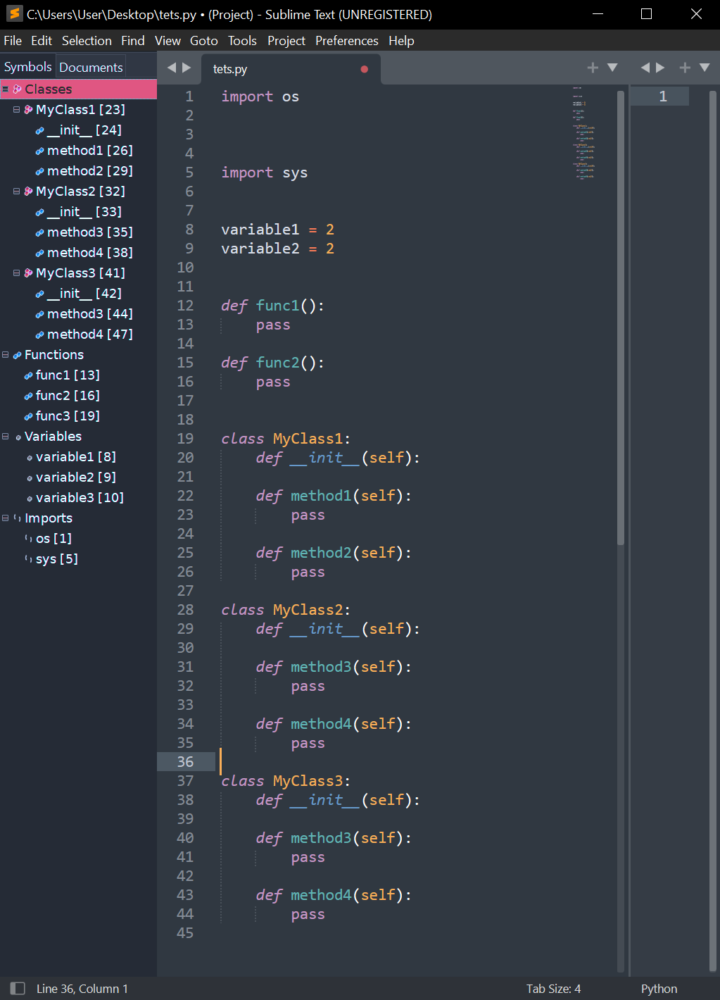 Clickable list of variables, functions, classes and methods of the file · Issue #5765 ...