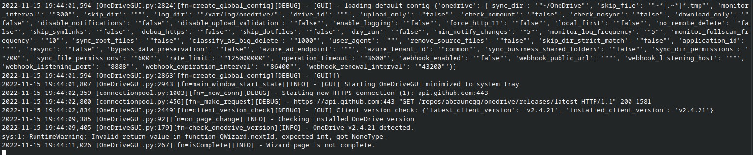 Unable to run OneDriveGUI, The Wizard will not run · abraunegg onedrive · Discussion #2221 · GitHub