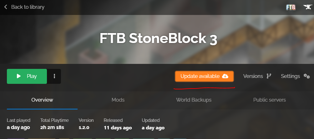 [Bug]: Clicking the Update button for modpacks doesn't do anything · Issue #738 · FTBTeam/FTB ...