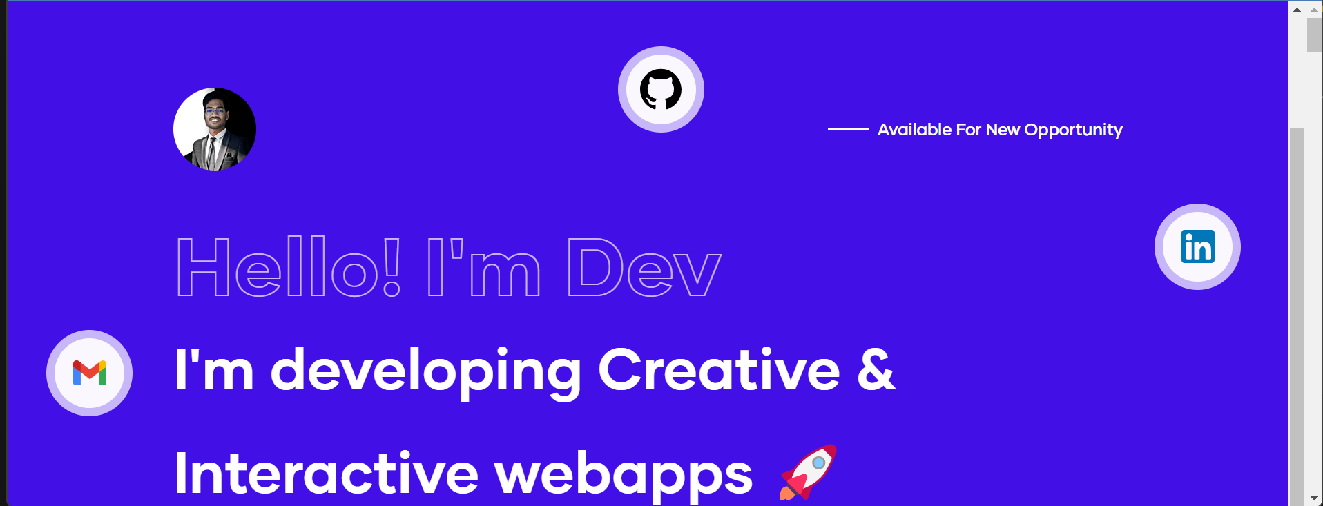 Solve Overflow Horizontally · Issue #6 · devjainofficial/React-Portfolio · GitHub