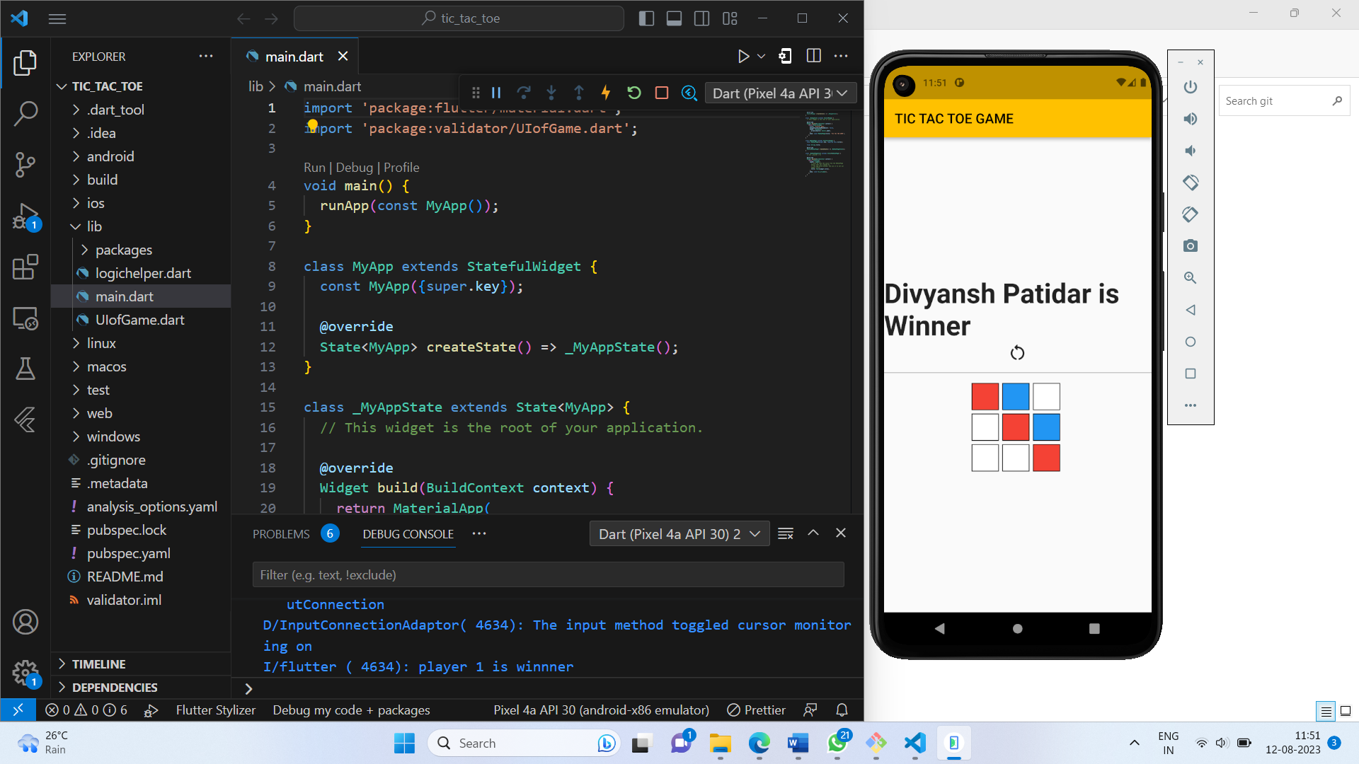 GitHub - divyanshpatidar85/Tic-Tac-Toe-Game-Flutter