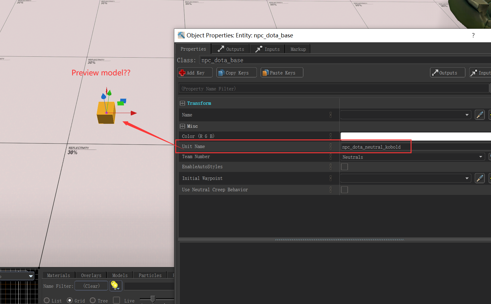 The npc_dota_base class does not display the unit model correctly · Issue #7149 · ValveSoftware ...