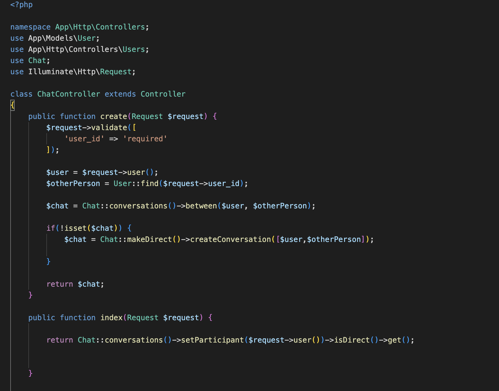 GitHub - hesamsaeedi55/Php-Server-Side-Chat-App: Php files, Laravel ...