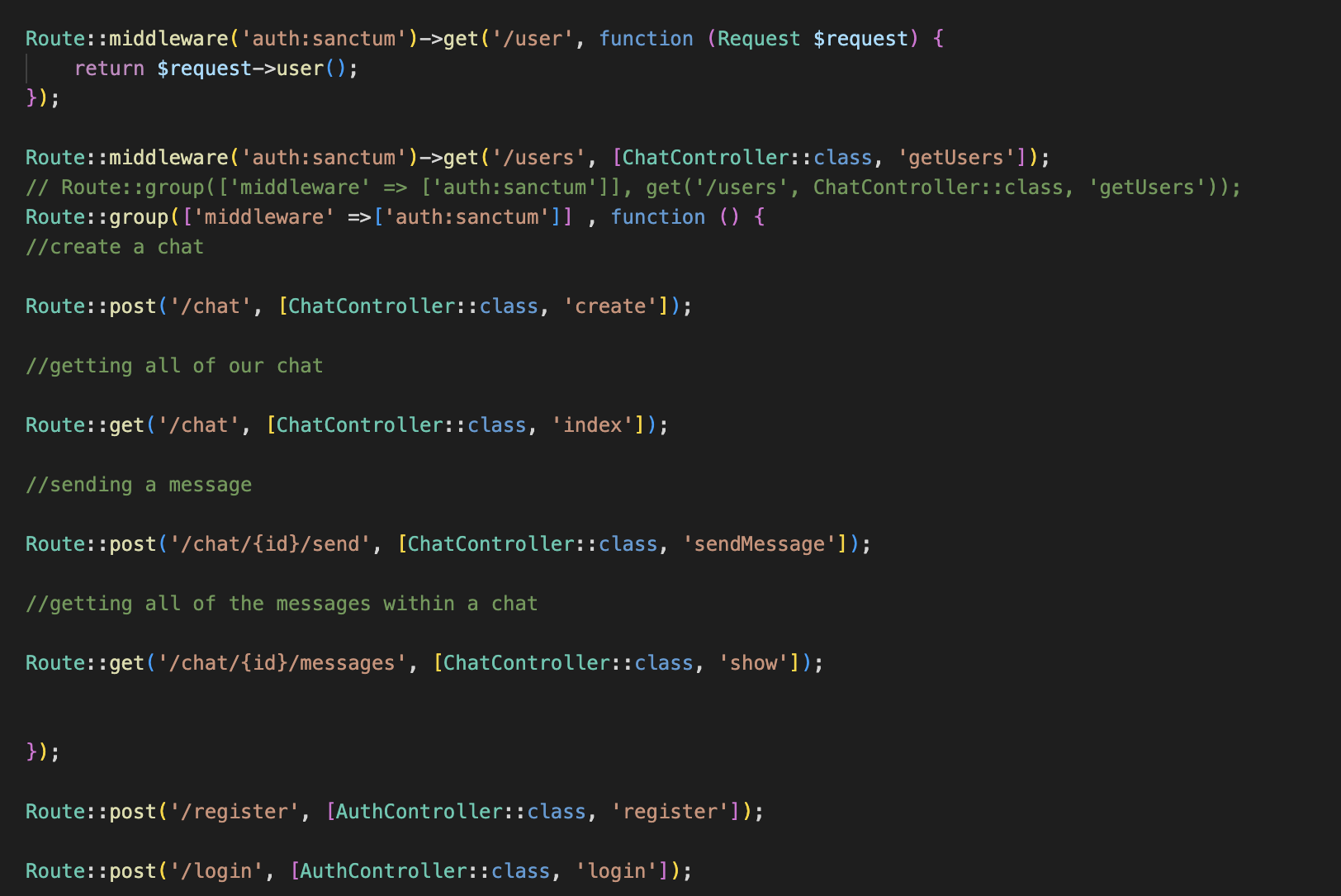 GitHub - hesamsaeedi55/Php-Server-Side-Chat-App: Php files, Laravel ...