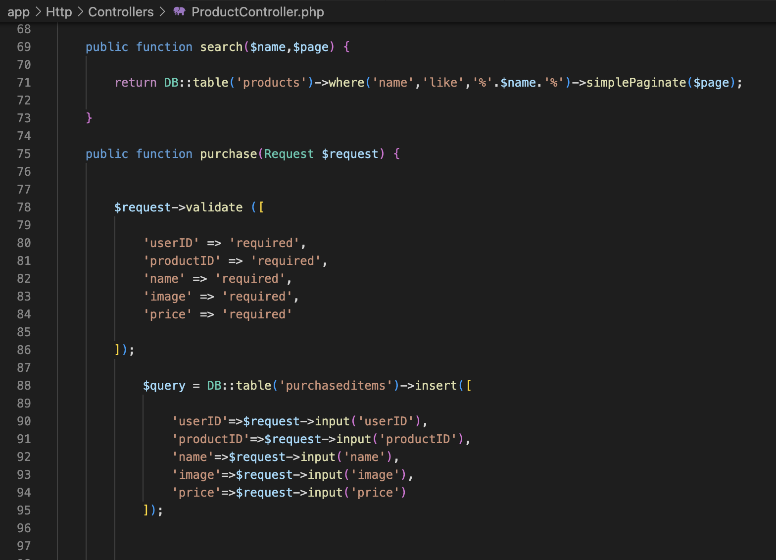 GitHub - hesamsaeedi55/Php-Server-Side-Ecommerce-App: hp files, Laravel ...