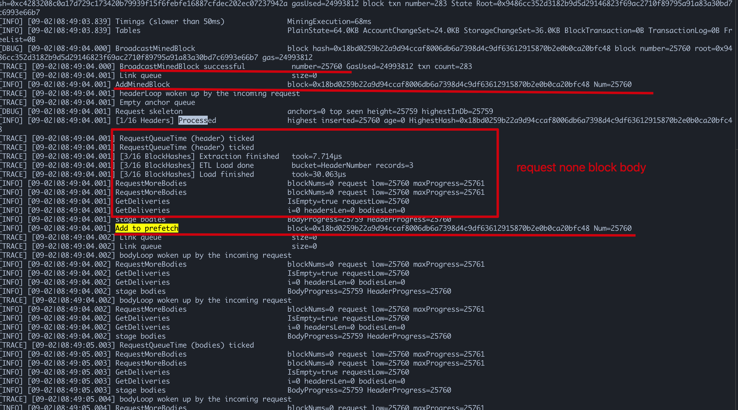 Erigon BSC Mining : sync stage get a infinite loop when handle mining block · Issue #5264 ...