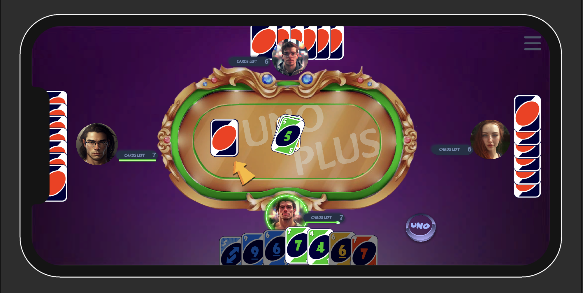 GitHub - FatihSevencann/UnoPlus: AI and Multiplayer card game