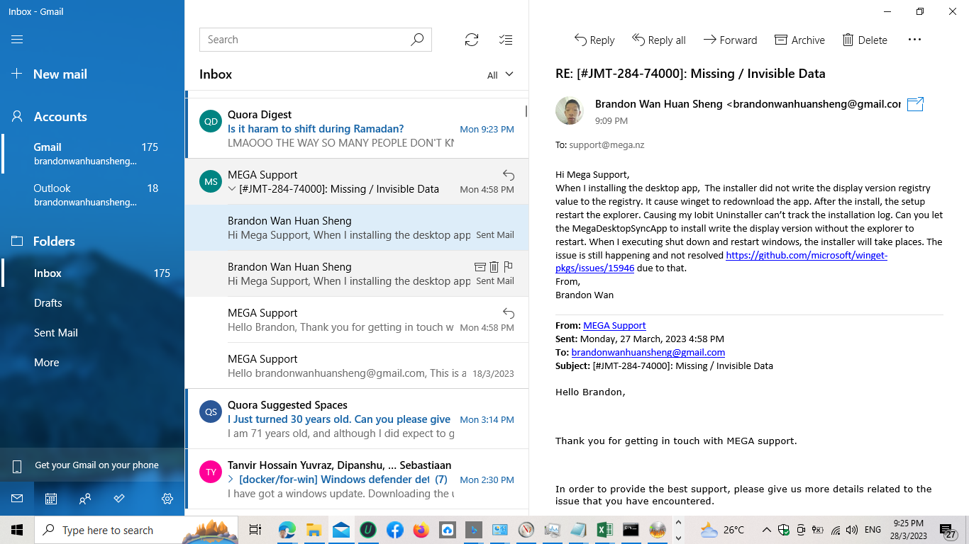 megasync unknown version?? · Issue #15946 · microsoft/winget-pkgs · GitHub