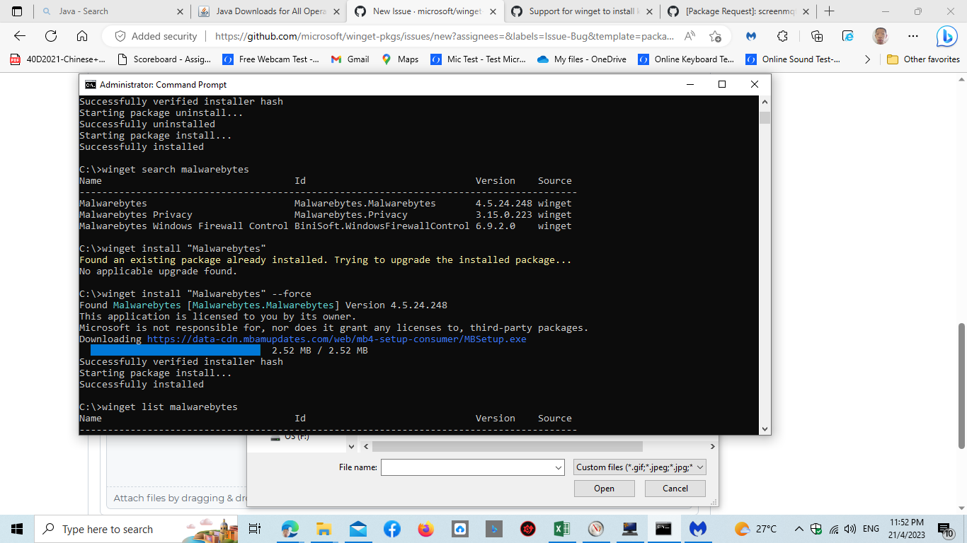 [Package Issue]: Malwarebytes.Malwarebytes · Issue #103103 · microsoft ...