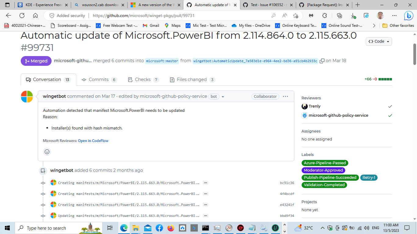 [New Feature]: It look like when wingetbot does not link the related issue to the pull request ...