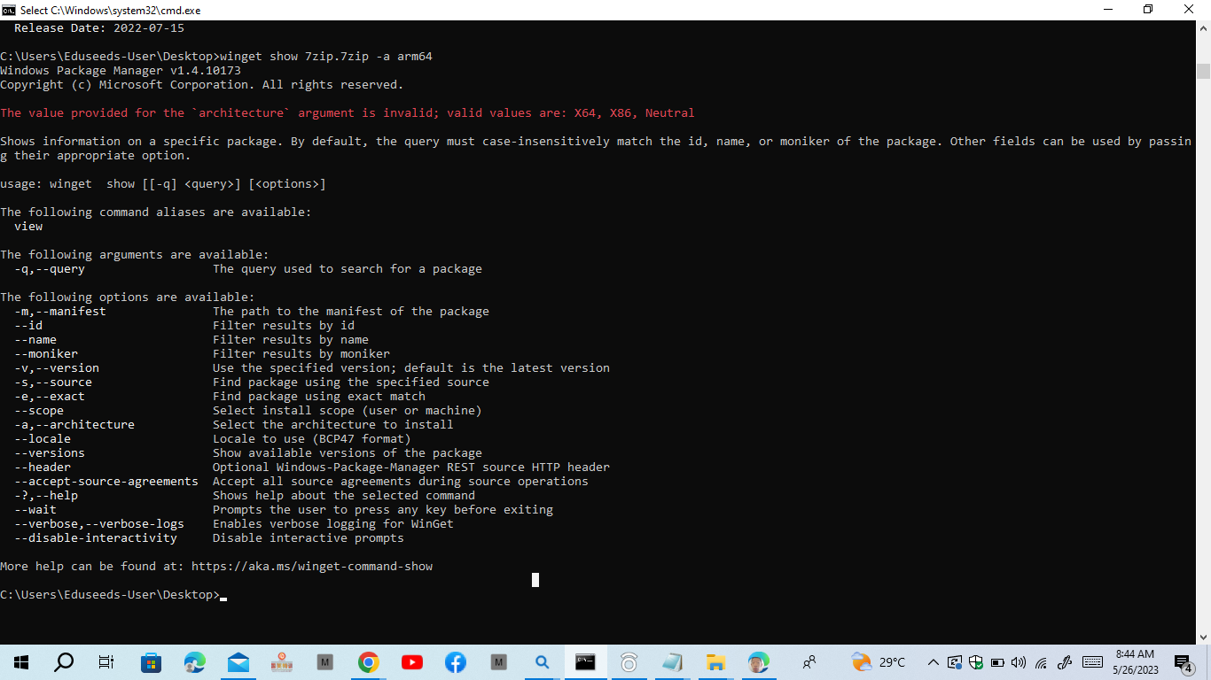 Winget Does Not Display Exe Instead Of Displaying Msi While The Scope Is In Machine · Microsoft 