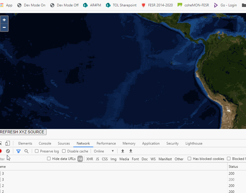Refreshing a reprojected XYZ source not working · Issue #11326 · openlayers/openlayers · GitHub
