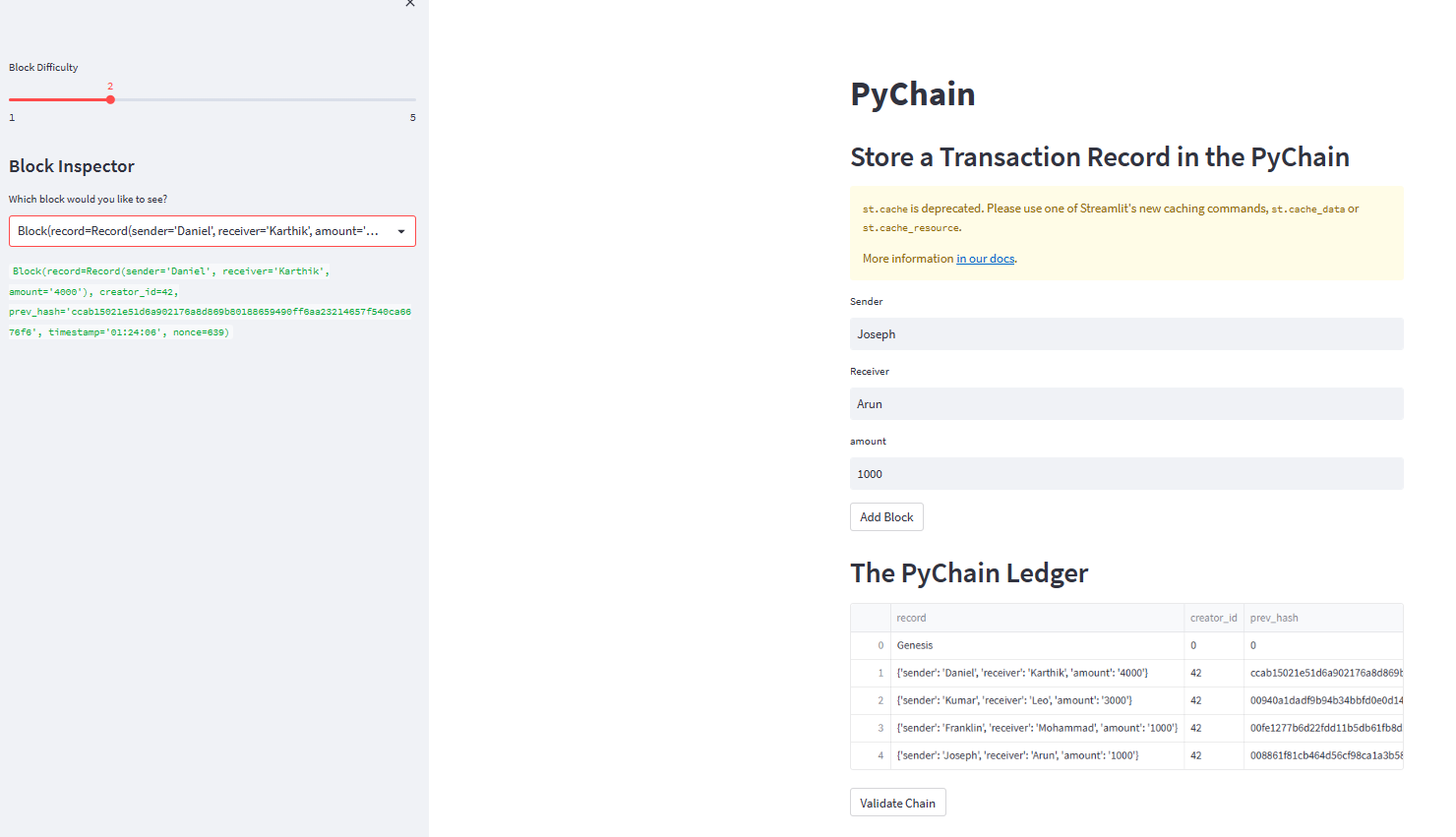 GitHub - ArunPrasadkris/Pychain: Module 18 Challenge