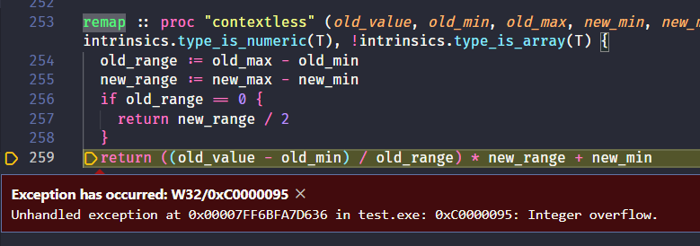 math.remap fails with integers, may trap on overflow · Issue #2235 ...