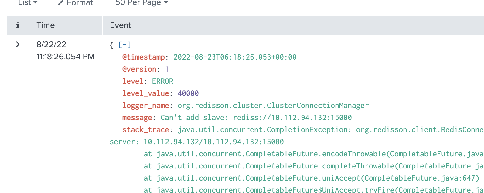 Redisson throws RedisConnectionException: Can't add slave on Azure Redis instance unavailability ...