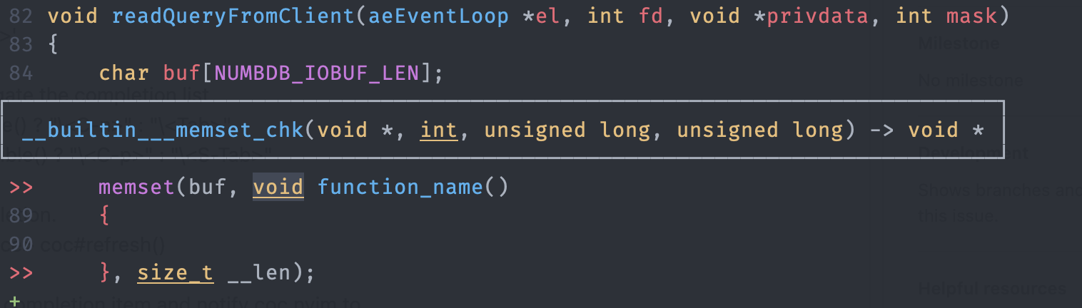 In c file, tab and enter expand fun0 snippet in function parameter placeholders. · Issue #279 ...