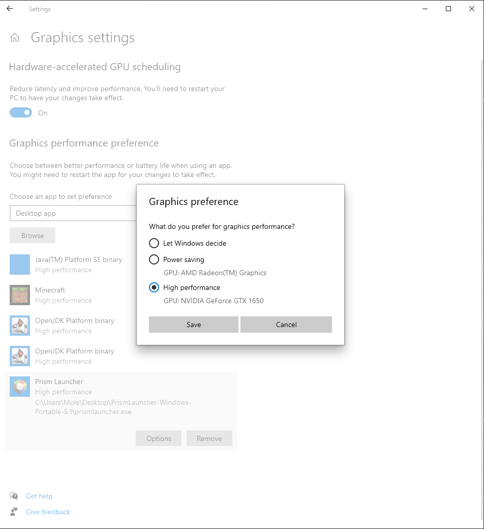 PrismLauncher not running with gpu · Issue #444 · PrismLauncher/PrismLauncher · GitHub