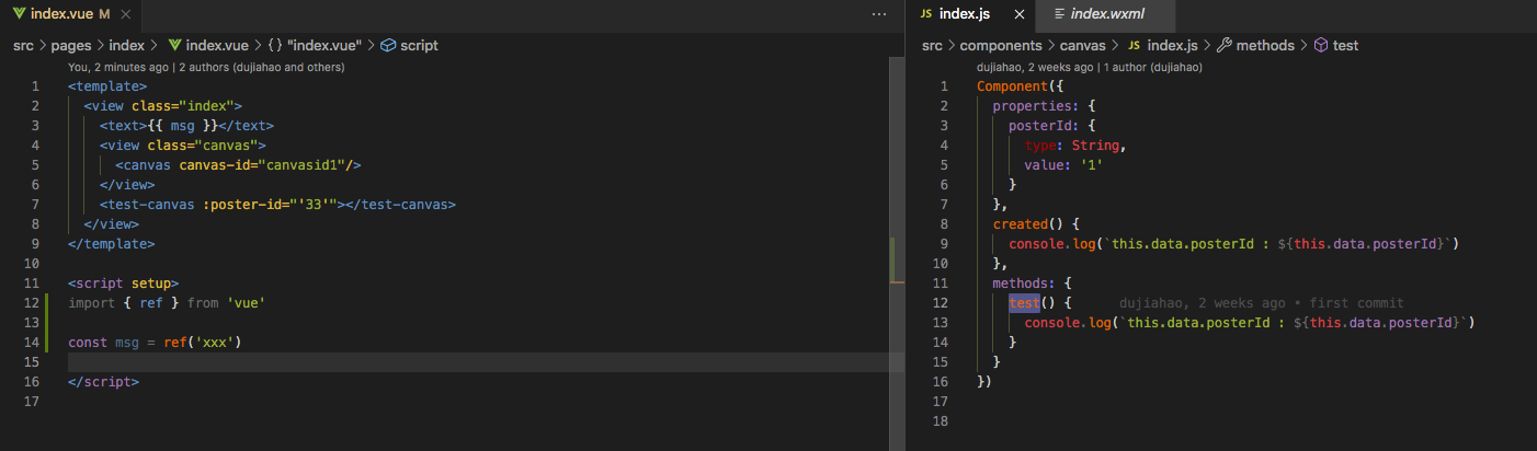 使用vue3 setup语法时，build之后不能识别canvas，且原生组件传参为空 · Issue #9603 · NervJS/taro · GitHub