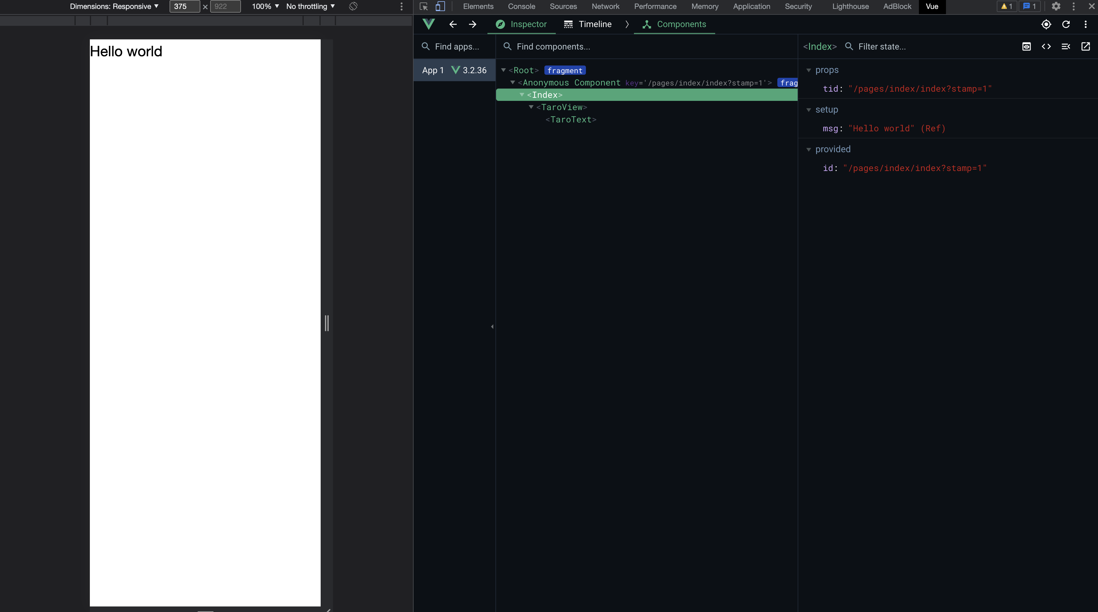 使用Vue开发H5时，浏览器插件Vue-devtools检测失败 · Issue #7811 · NervJS/taro · GitHub