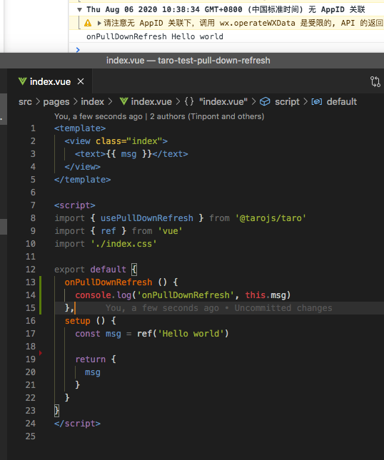 usePullDownRefresh fail · Issue #7271 · NervJS/taro · GitHub