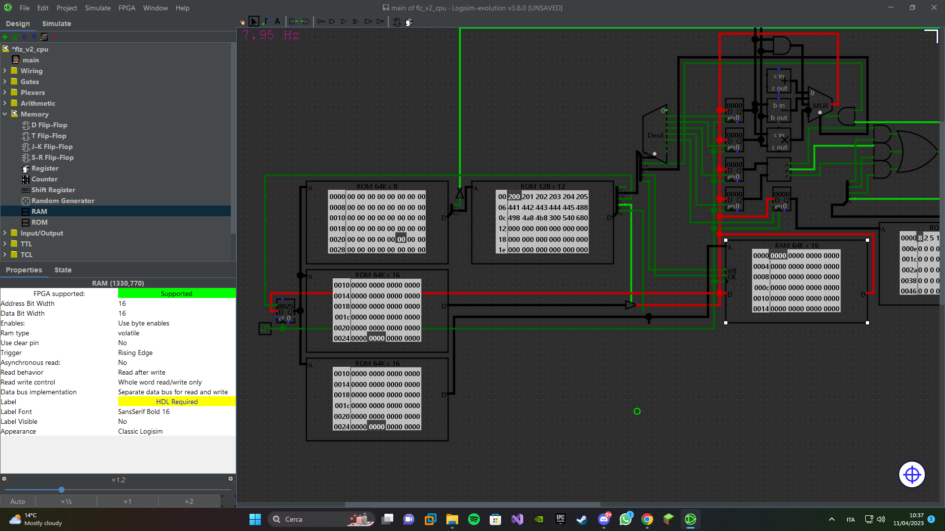 Ram Completely Broken In Logisim Evolution Version 3 8 0 · Issue 1722 · Logisim Evolution