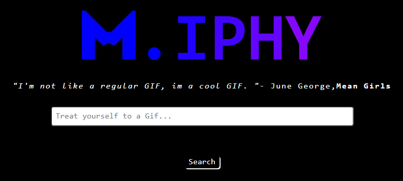 GitHub - jtich40/miphy: Front-end application utilizing OMDb and GIPHY APIs to create search ...