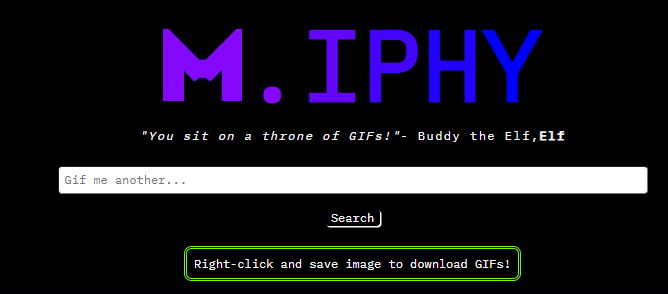 GitHub - jtich40/miphy: Front-end application utilizing OMDb and GIPHY ...
