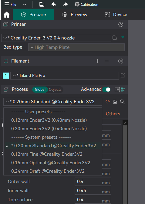 Recent Projects not using custom saved presets · Issue #1350 · SoftFever/OrcaSlicer · GitHub