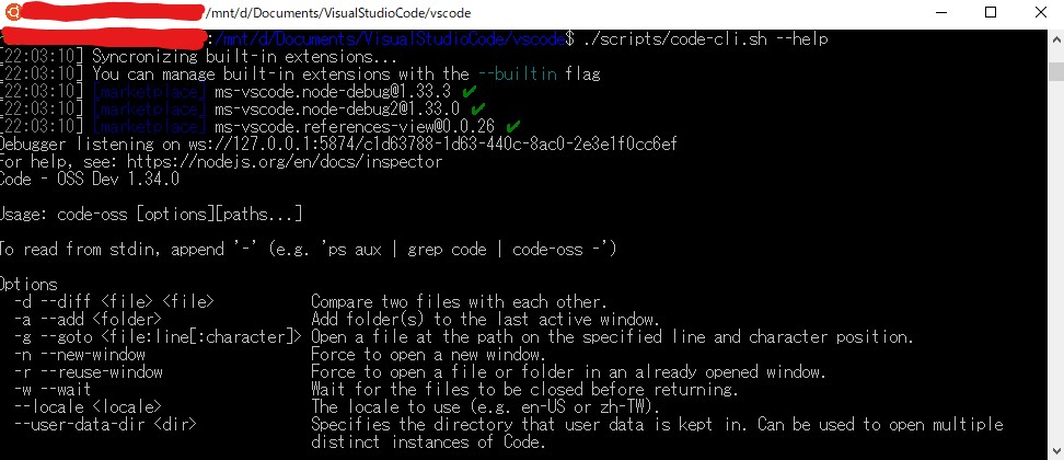 `code-insiders --help` has wrong format · Issue #73045 · microsoft/vscode · GitHub