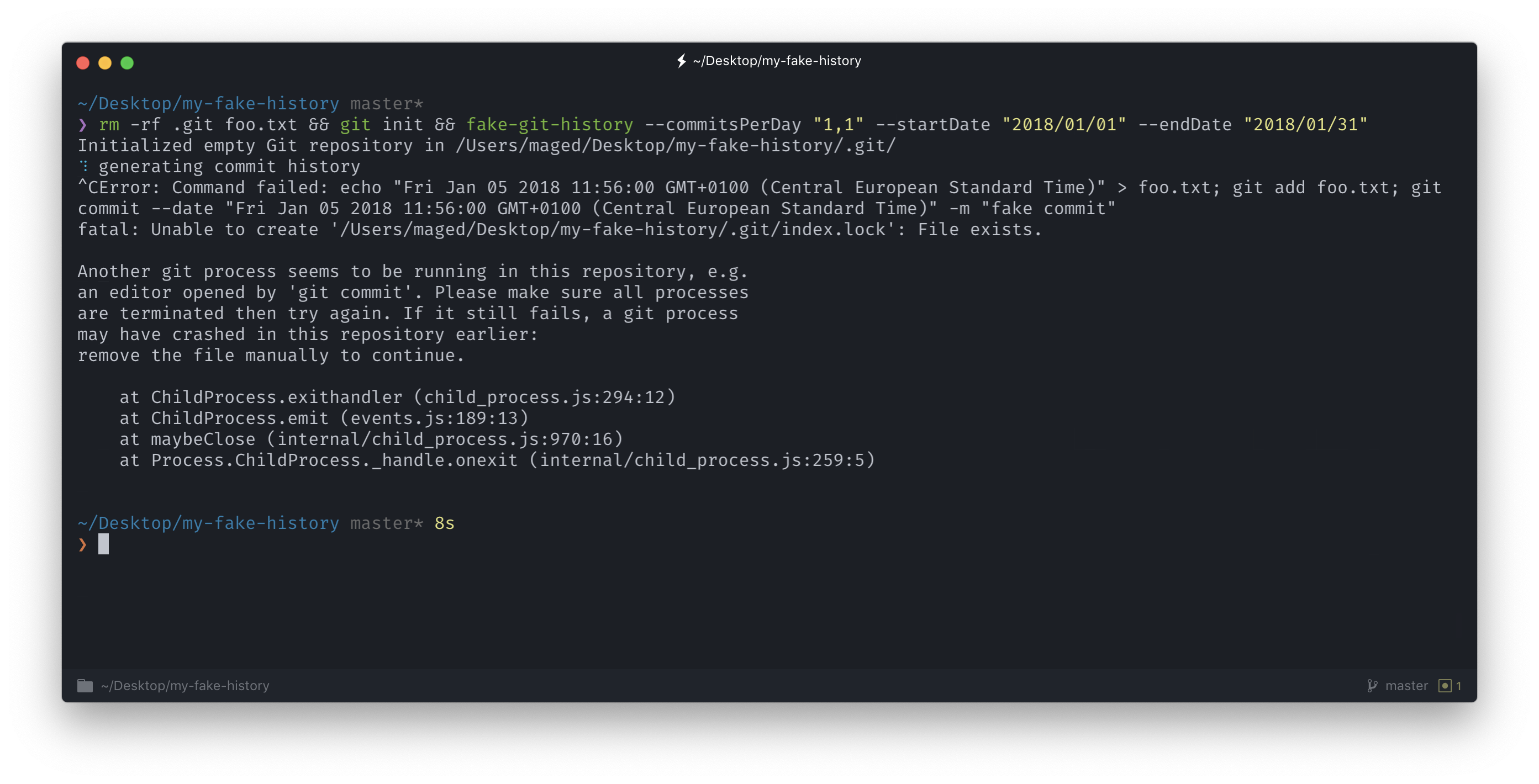 Race condition · Issue #2 · artiebits/fake-git-history · GitHub