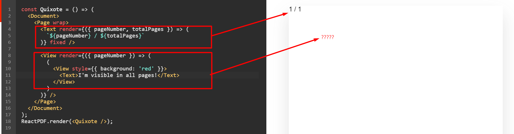 Render props issue · Issue #1527 · diegomura/react-pdf · GitHub