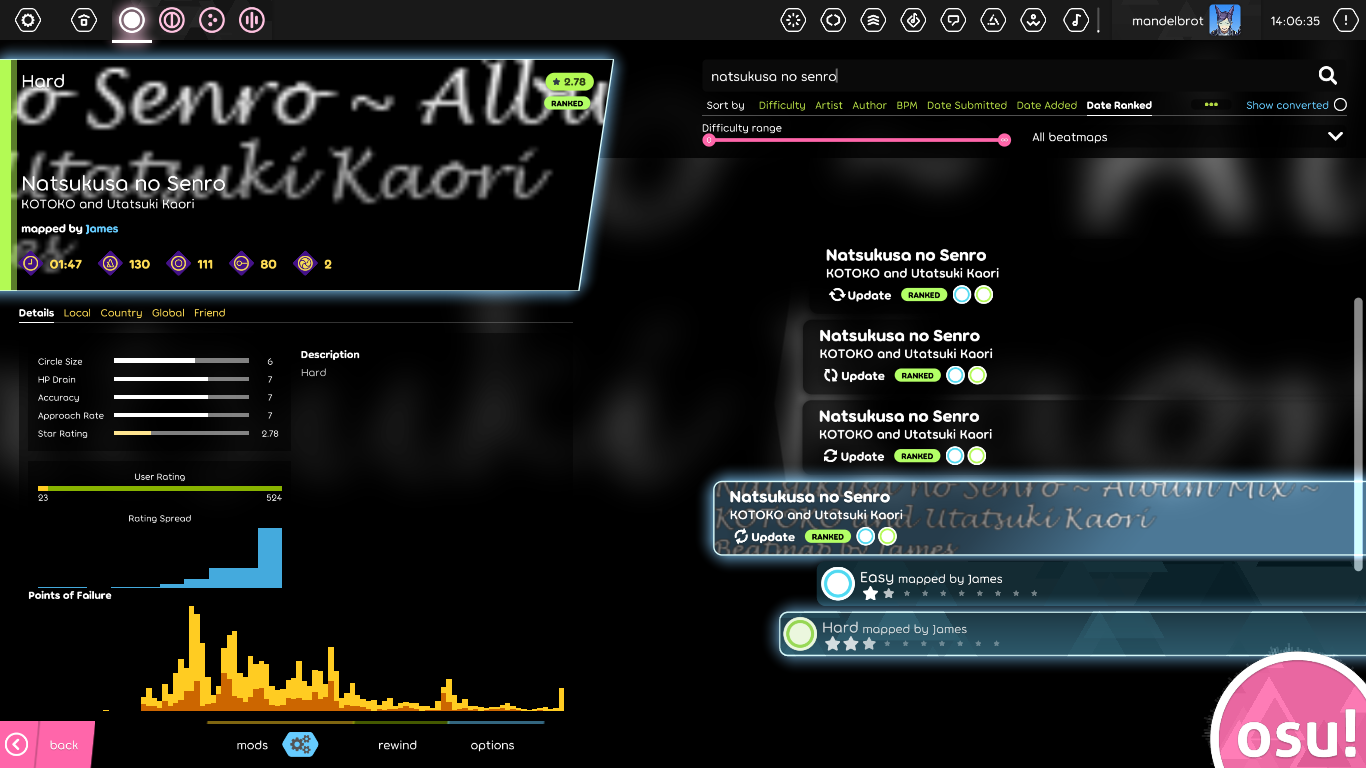 Updating very old beatmaps doesn't work properly · Issue #21219 · ppy/osu · GitHub