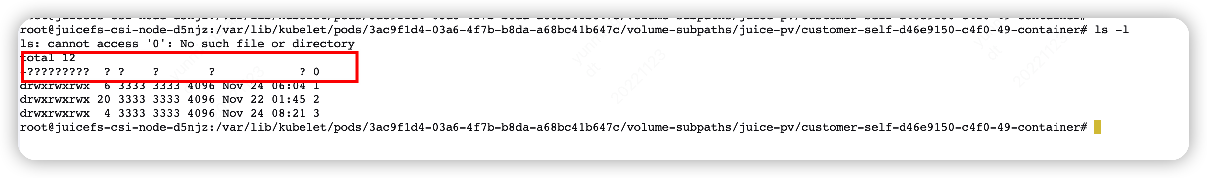 [BUG] No such file or directory error when pod is mounted to pvc · Issue #480 · juicedata ...