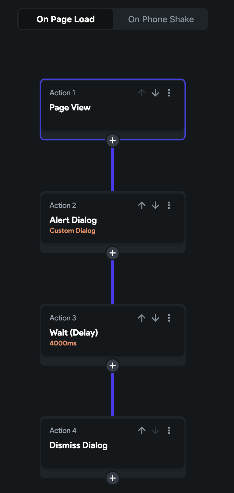 Dismiss Custom Dialog Action Not Being Triggered At End Of Action Chain On Page Load · Issue