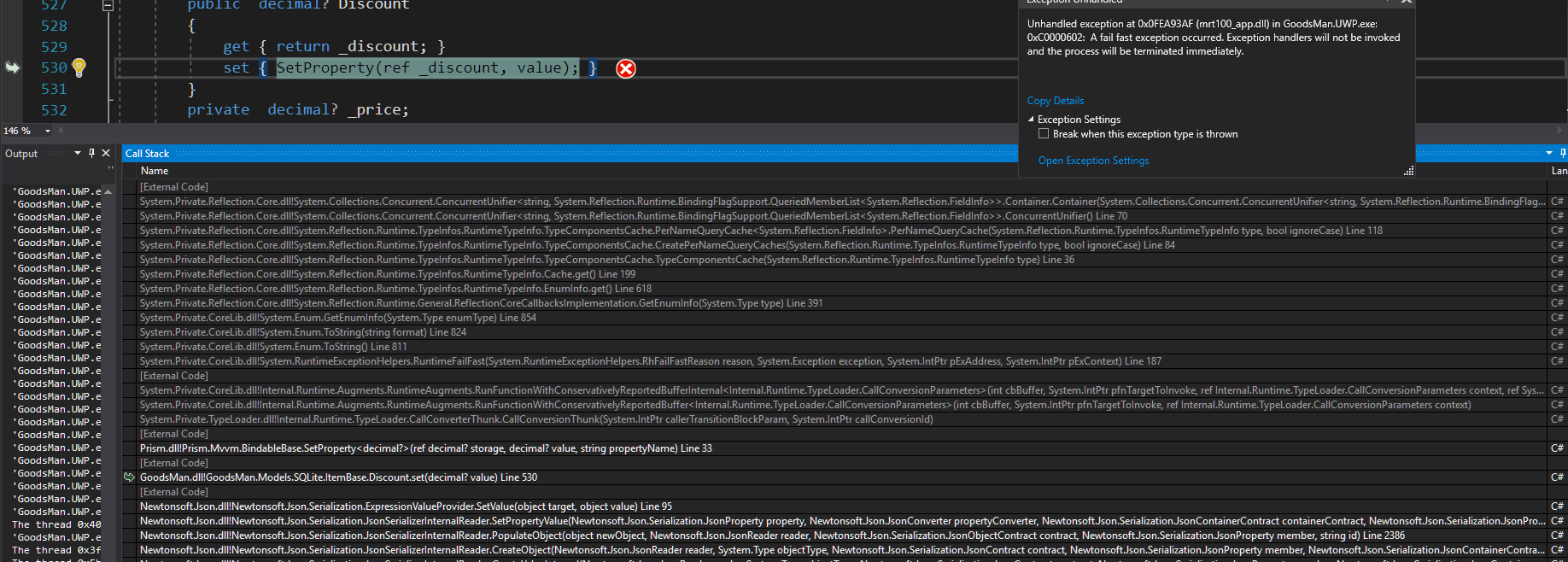 [UWP] Unhandled Exception ShardLibary.dll / A fail fast exception occurred. · Issue #12174 ...