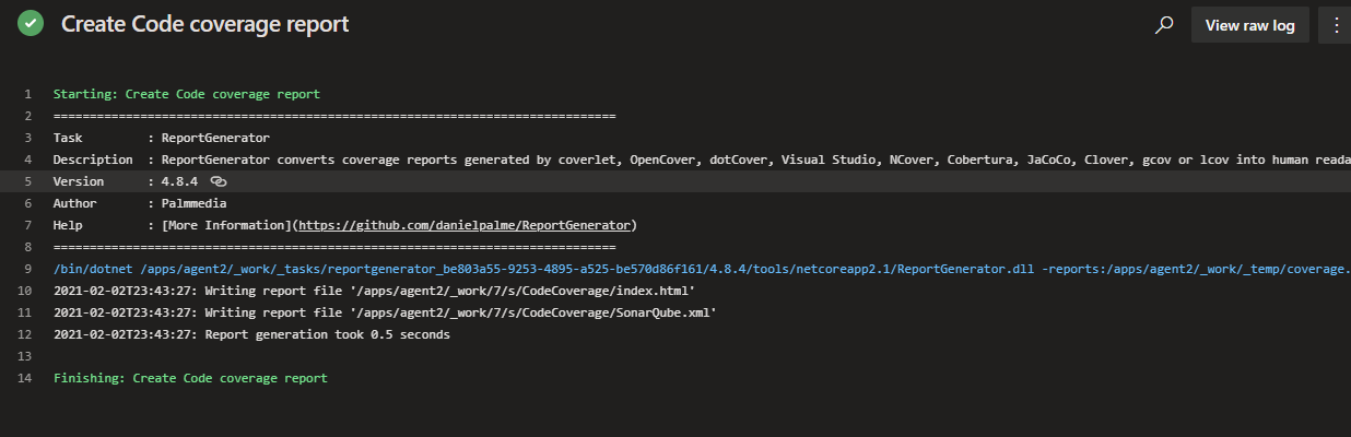 PublishCodeCoverageResults can't find its own html report when the ...