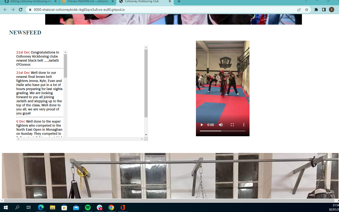 GitHub - ShalOCal/collooney-kickboxing-club: Collooney Kickboxing Club