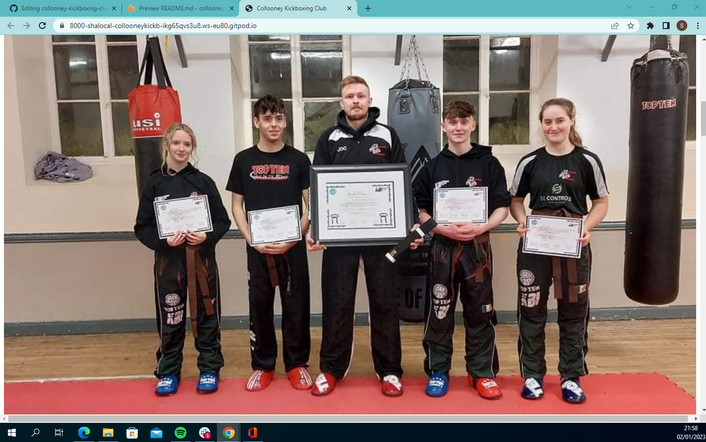 GitHub - ShalOCal/collooney-kickboxing-club: Collooney Kickboxing Club