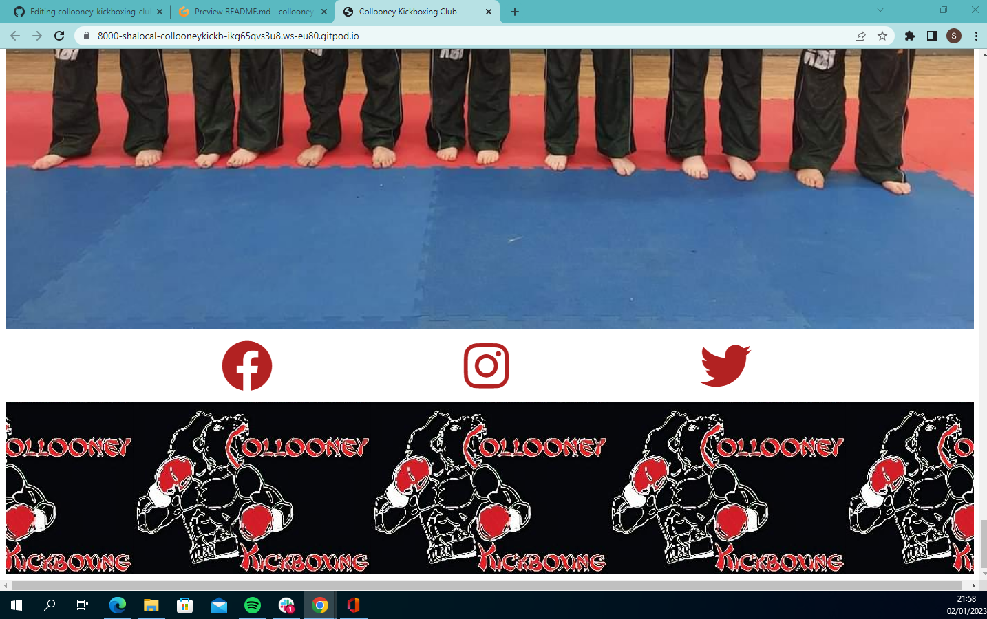 GitHub - ShalOCal/collooney-kickboxing-club: Collooney Kickboxing Club