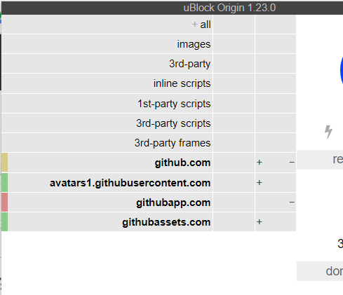 Show all individual hostnames rather than just domain list, when clicking uBO icon · Issue #823 ...