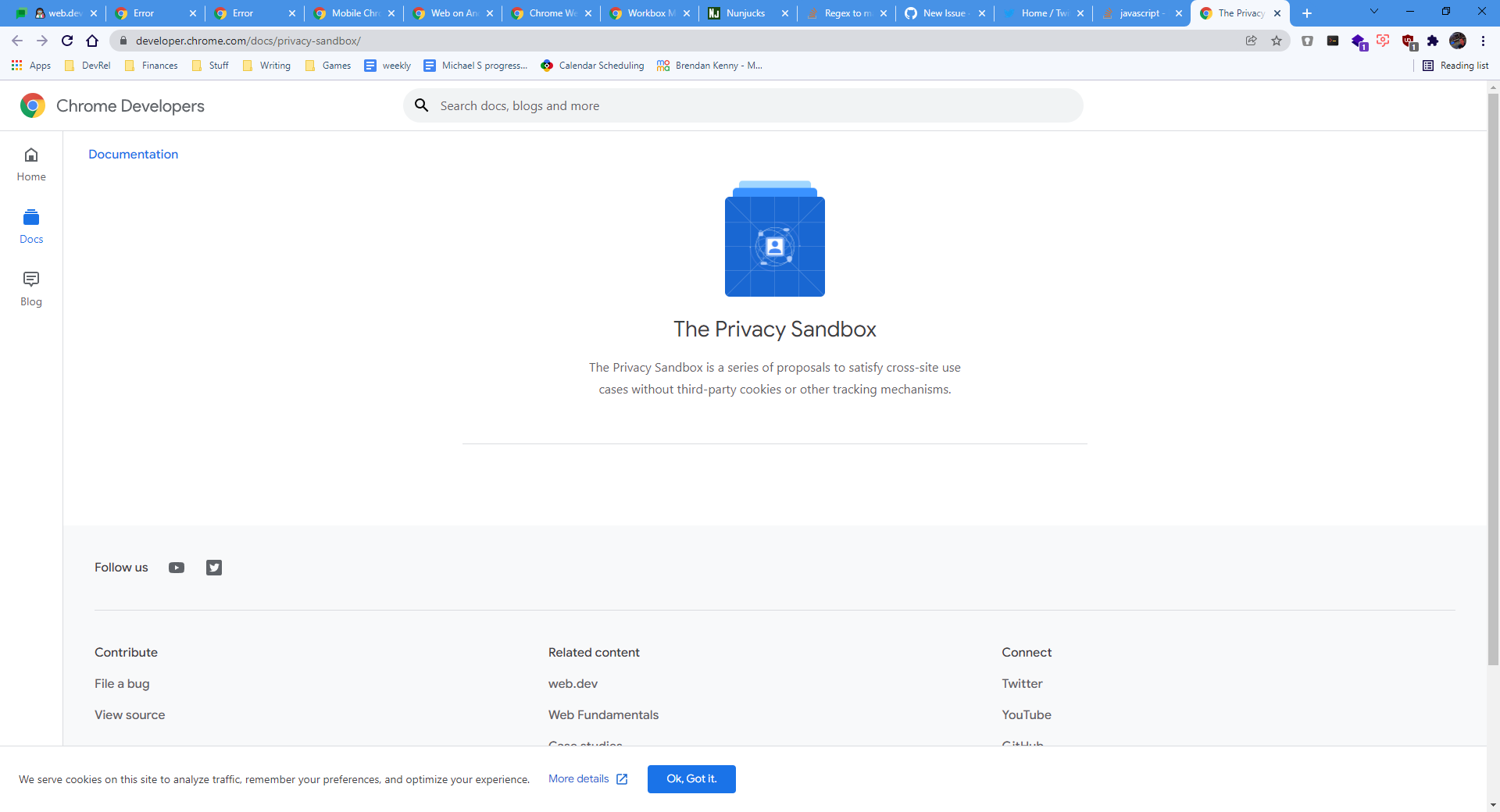 Landing pages content not rendering · Issue #1840 · GoogleChrome/developer.chrome.com · GitHub