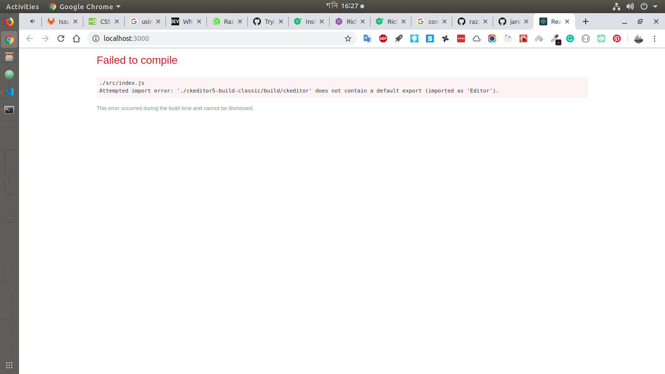 Trying to import local build in React throws error · Issue #2174 · ckeditor/ckeditor5 · GitHub